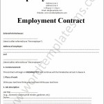 Free Printable Employment Contract Sample Form (GENERIC)
