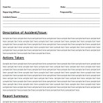 Free Printable Police Report Template Form (GENERIC)
